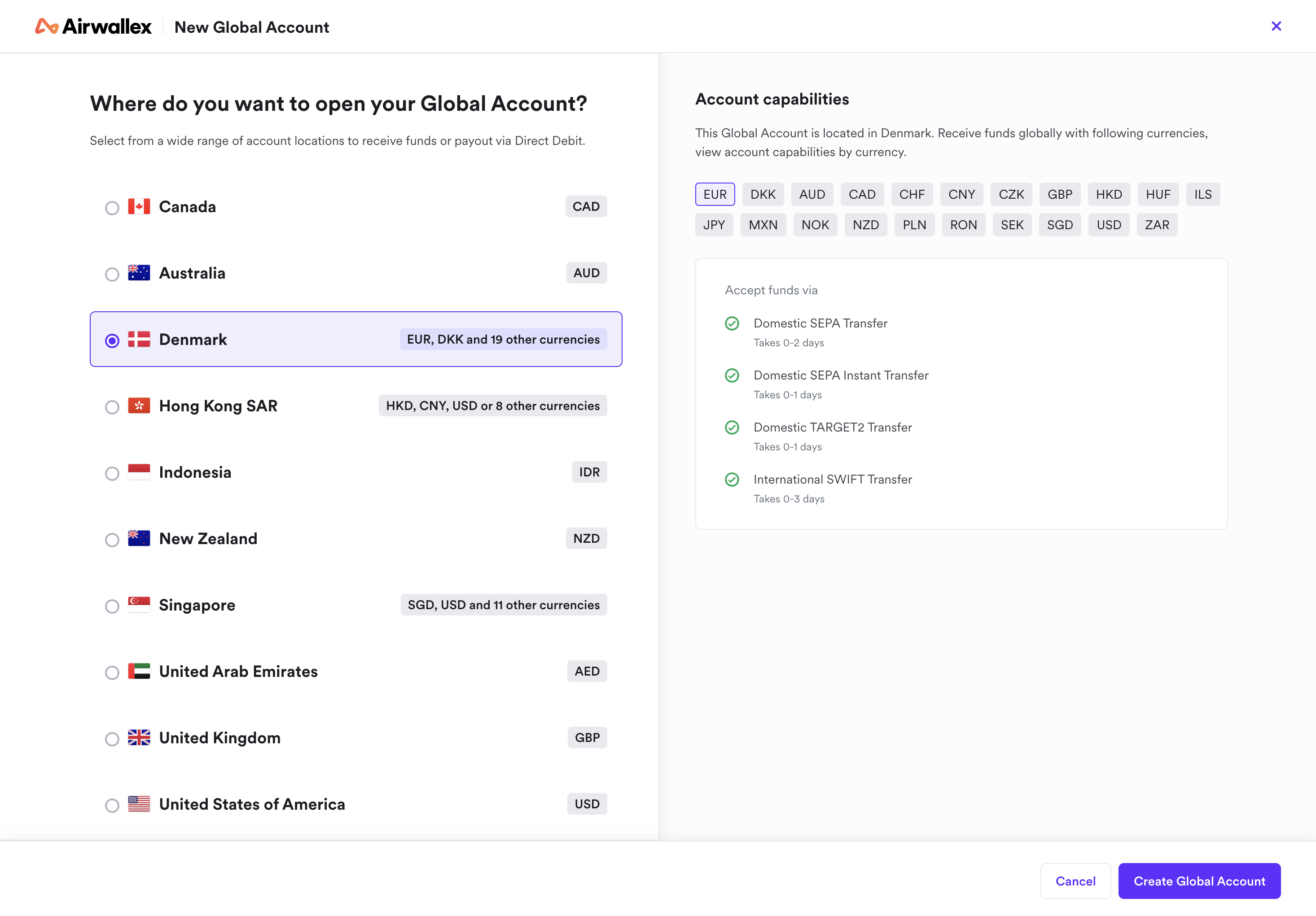 Creating and Viewing Global Accounts – Airwallex Help Centre