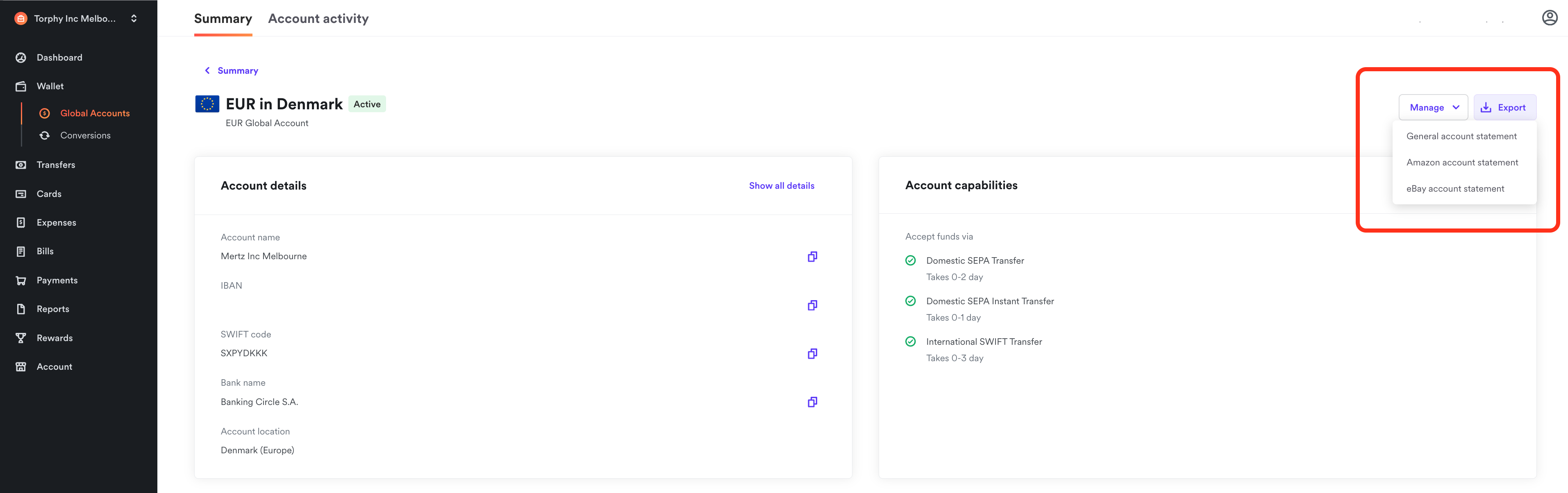 How do I access an account statement? – Airwallex Help Centre