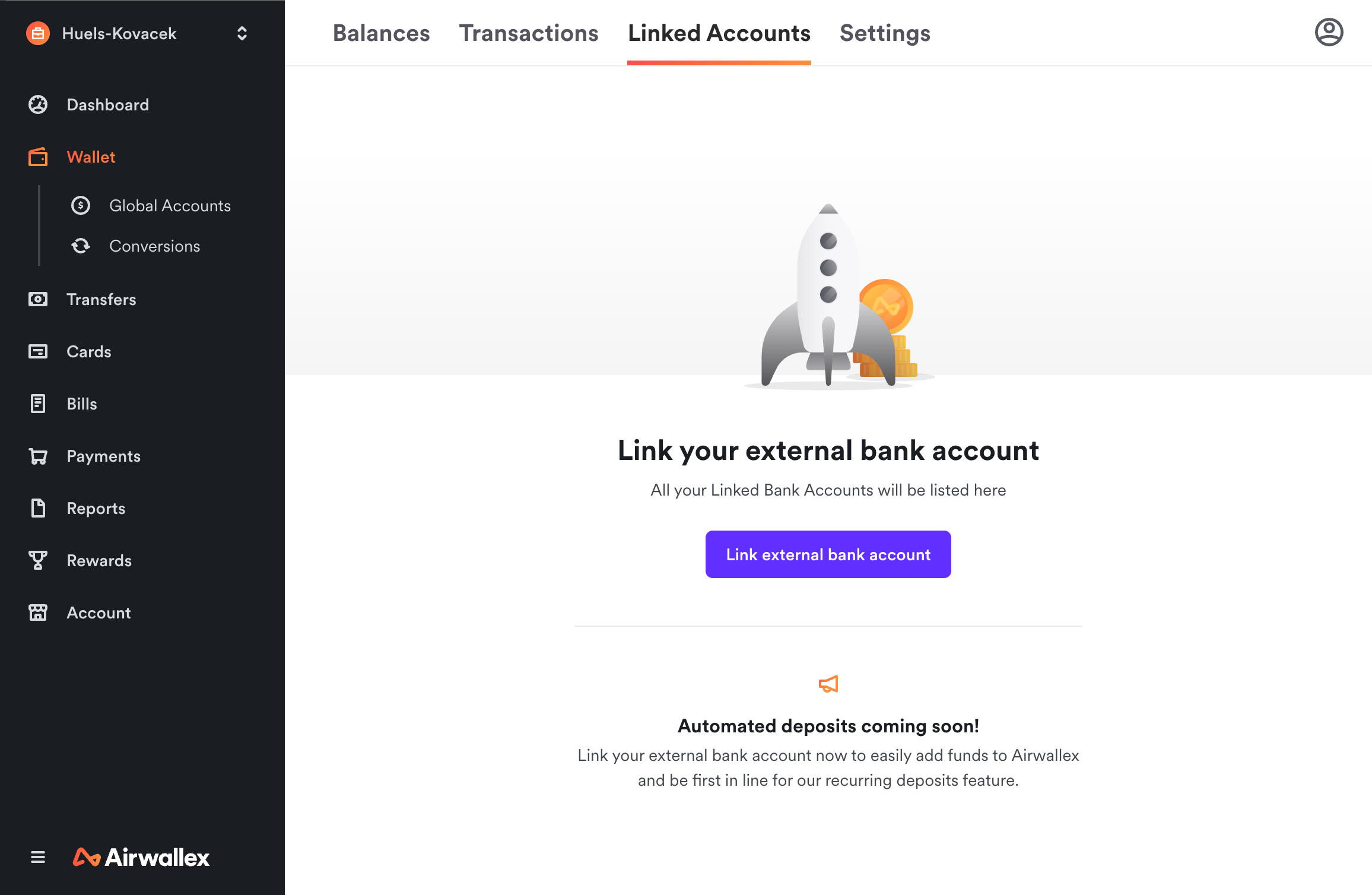 How to link your external bank account to Airwallex – Airwallex Help Centre